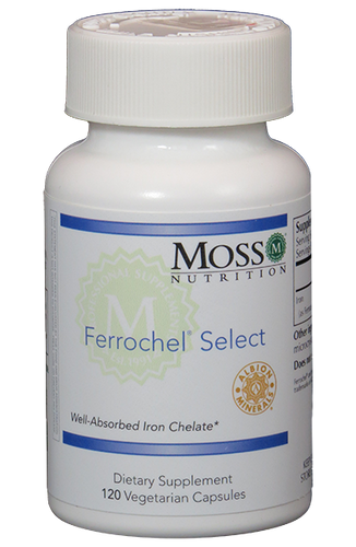 Moss Nutrition Ferrochel Select - 120 ct | Rooted Nutrition