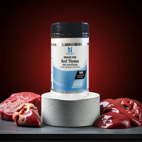 NXGEN Wholefoods Beef Thymus - 160 caps | Rooted Nutrition