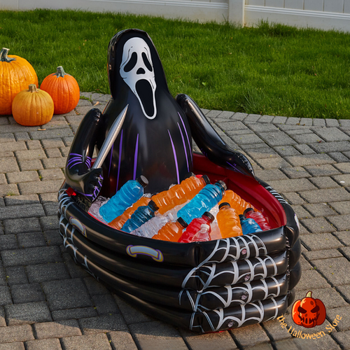 Ghost Face Inflatable Coffin Cooler | The Halloween Store