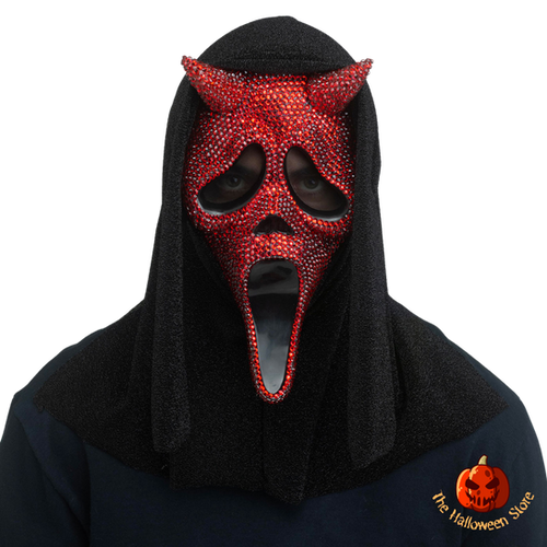 Ghost Face Devil Face Bling Mask | The Halloween Store