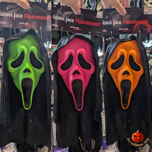 Fluorescent Ghost Face Mask - EU New 2025 | The Halloween Store