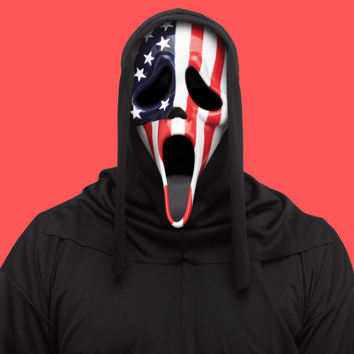 USA Flag Patriotic Ghost Face® Mask | The Halloween Store
