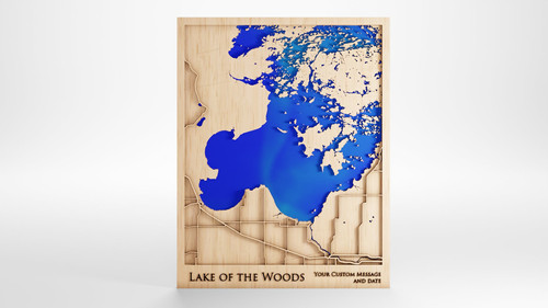 Lake of the Woods Wood Map | The Maps Guy