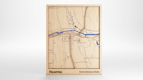Palmyra Wood Map | The Maps Guy