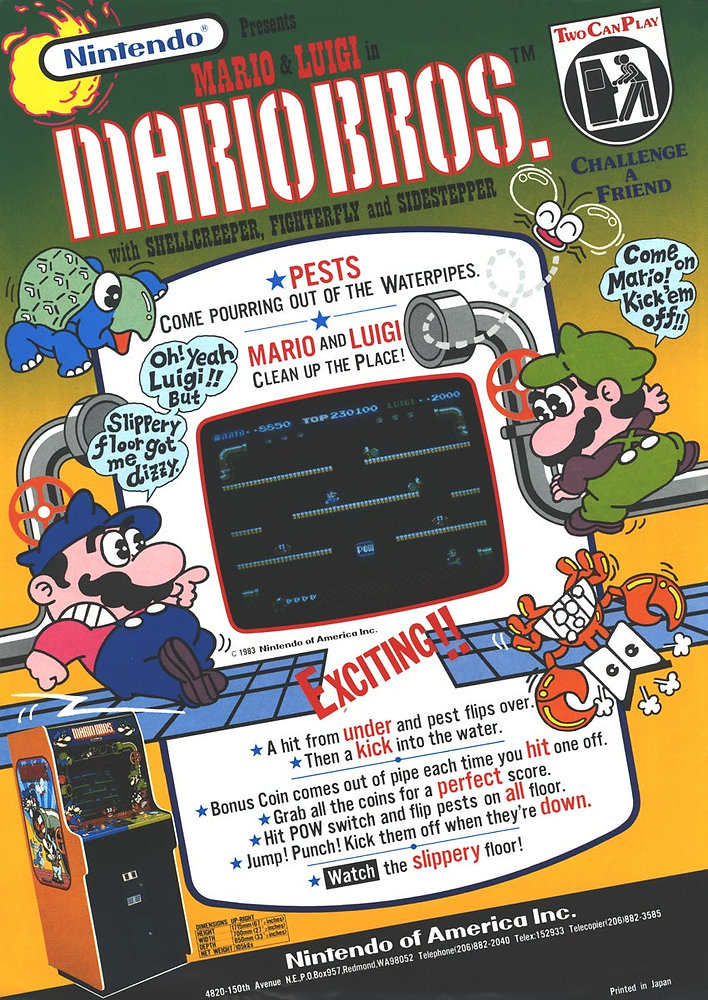 A Look Back at the Original Mario Brothers Retro Arcade Game: How It ...