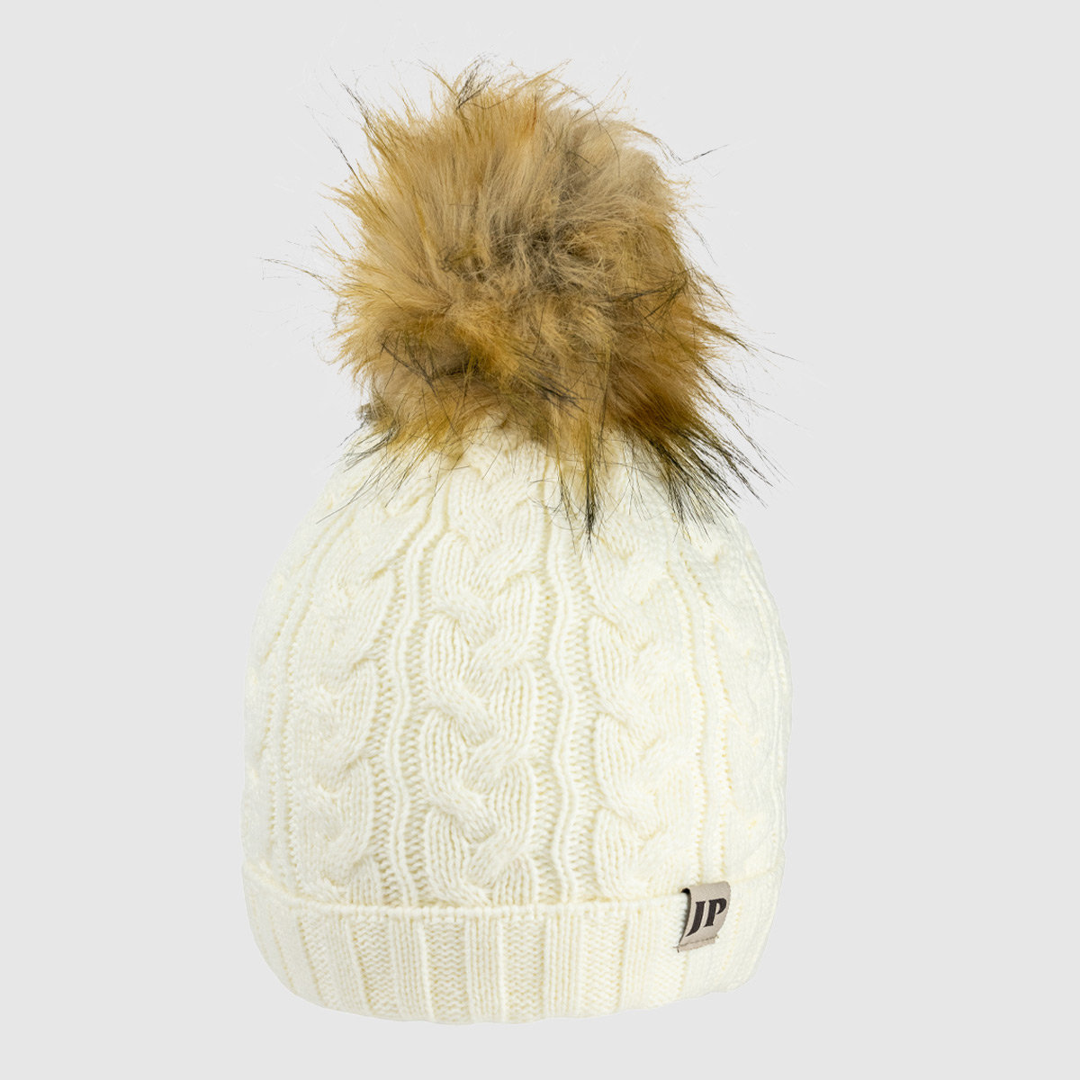 Ladies Cable Knit Bob Hat