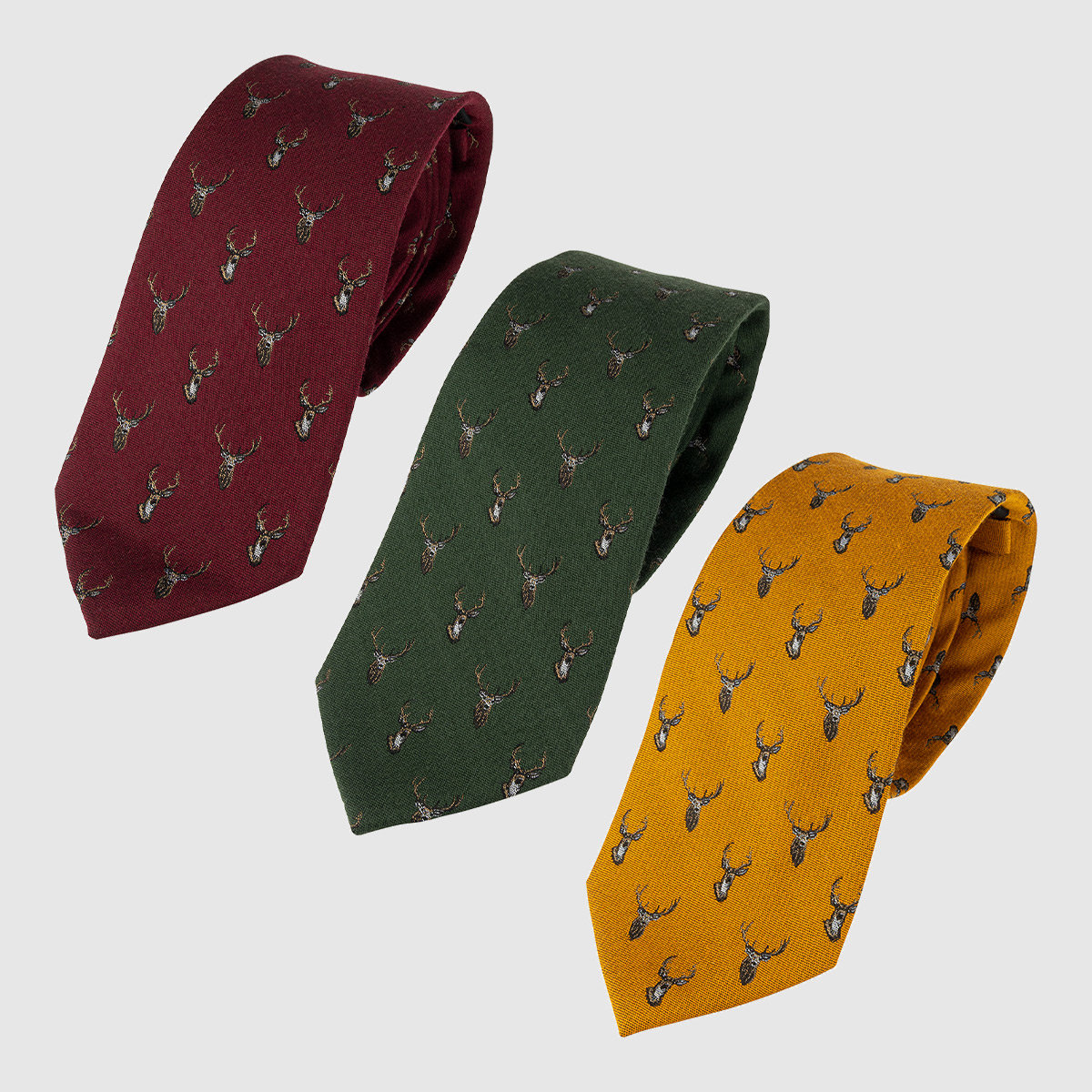 Stag Silk Tie