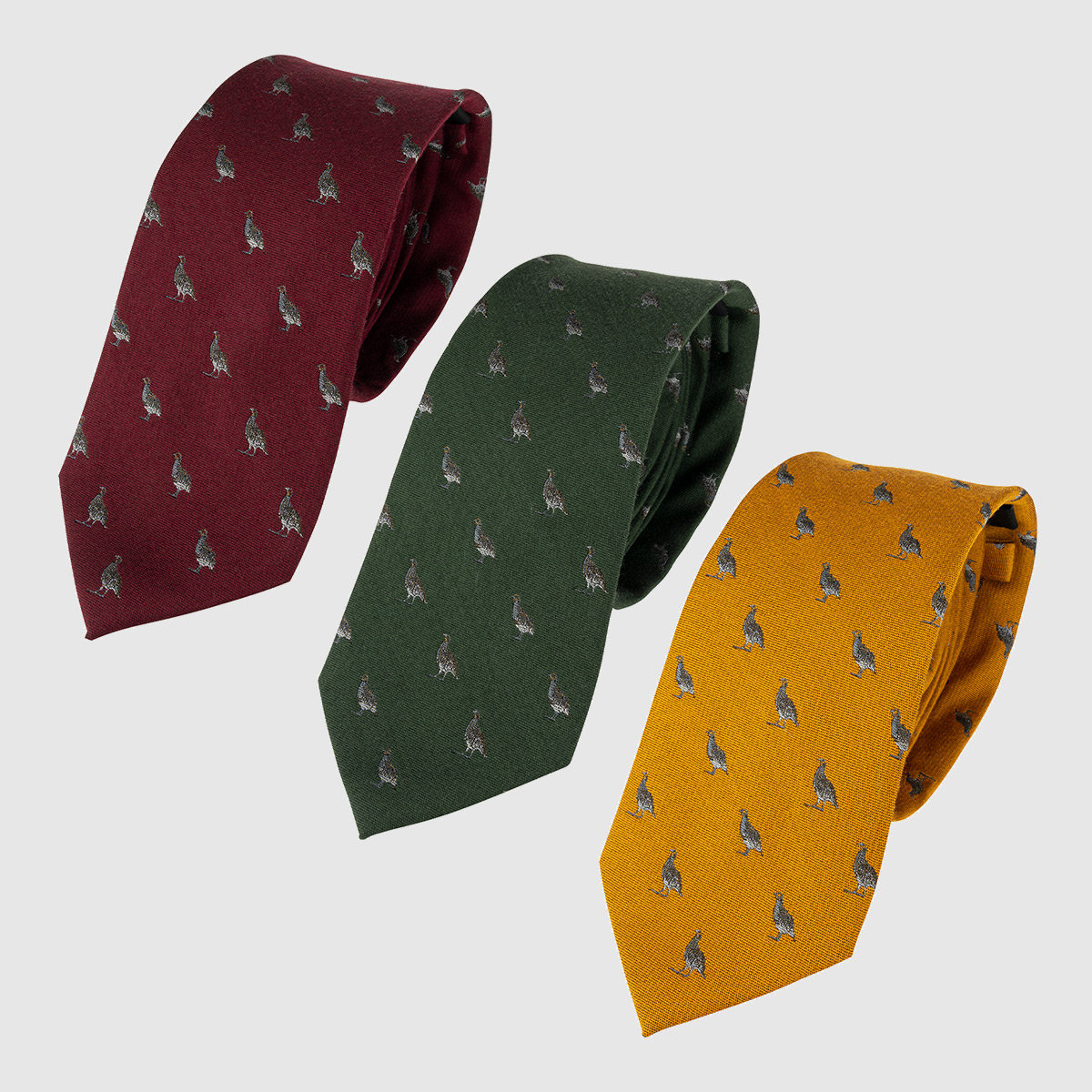 Partridge Silk Tie
