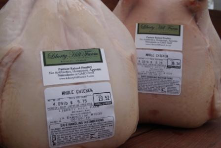 Whole Chicken - $6.49/lb. (3-6 pounds) | Liberty Hill Farm
