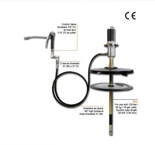 Groz GP1 / ST / 501 / BSP Air operated grease ratio pump 50:1 | YKB ...
