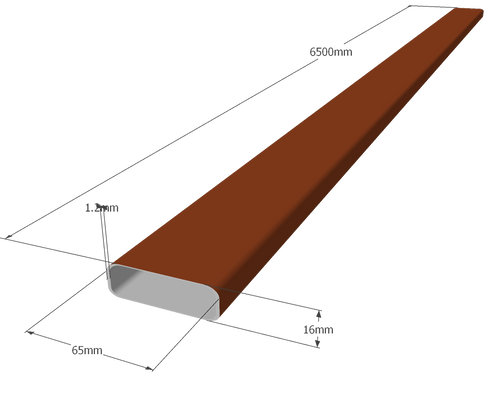 Western Red Cedar Woodgrain Aluminium slat 6500mm | kluminfencing