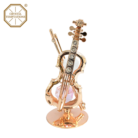 Crystal Figurines Violins