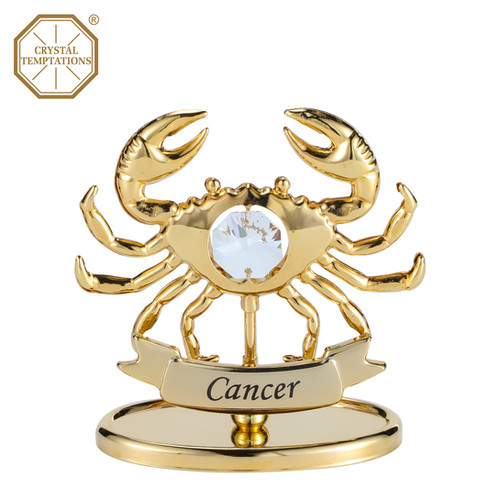 24K Gold Plated Figurine Cancer Crystal | CRYSTAL TEMPTATIONS® | Union ...