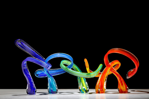 Ribbon Nexus Infinity Art Glass