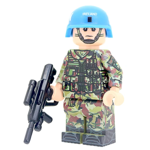 Modern Irish UN Peacekeeper Minifigure | United Bricks | LEGO Minifigure