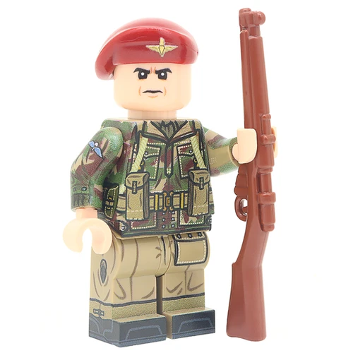 WW2 British Paratrooper Minifigure | United Bricks | LEGO Minifigure