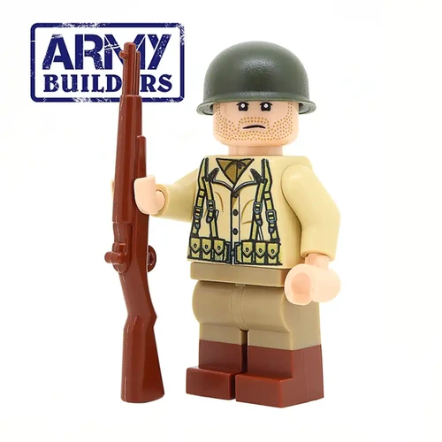 WW2 US Soldier - Army Builders | United Bricks | LEGO Minifigure