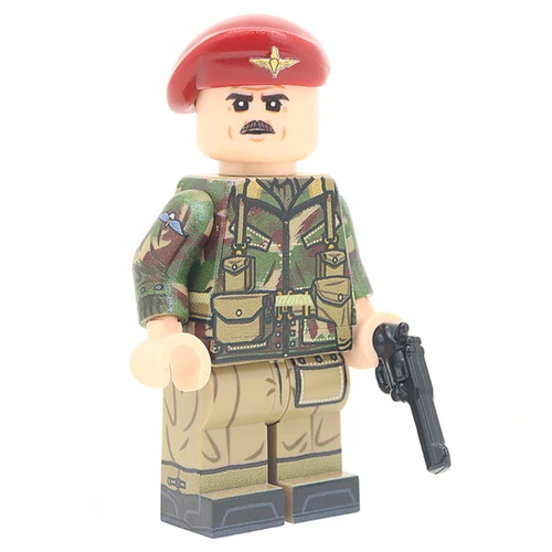 WW2 British Paratrooper Officer Minifigure | United Bricks | LEGO ...