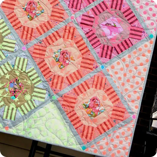 Star Cluster Quilt Kit | Everglow | Tula Pink | OhSewSally!
