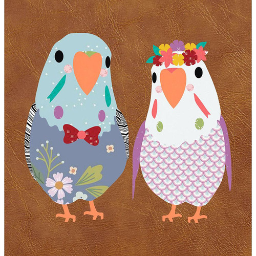 Budgie Buddies Kit by Laser Cuts, Fusible cotton Appliqué , quilting ...