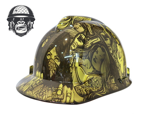 Gangsta Yellow MSA Cap | Cool Hard Hats