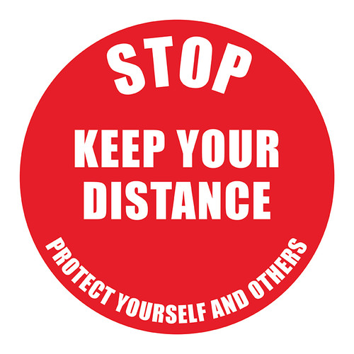 Social Distance Floor Markers | spima