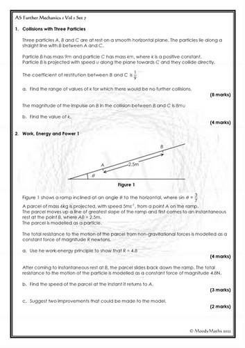 AS Further Mechanics 1 (Edexcel) Volume 1 | MoodyMaths