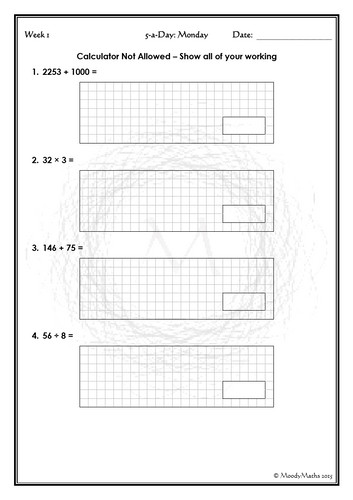 Key Stage 2 Arithmetic Five-a-Day (10 Weeks) | MoodyMaths