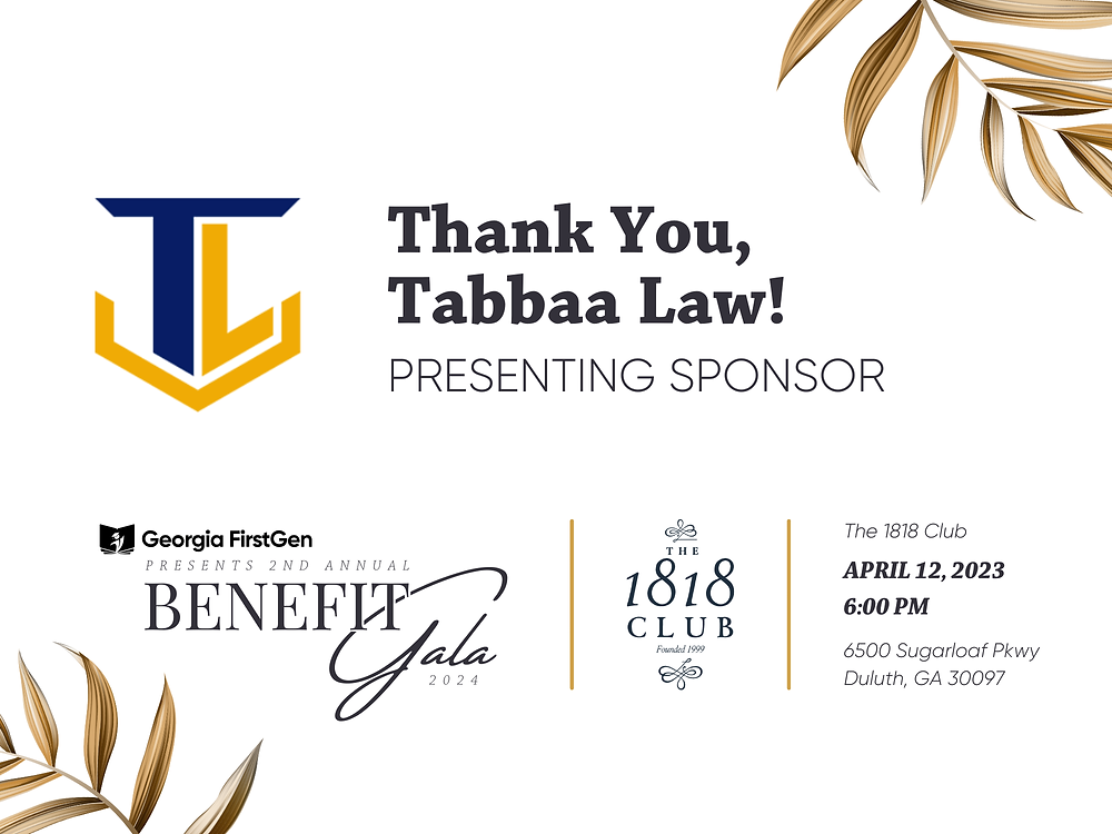 Thank You, Tabbaa Law, for Being a Presenting Sponsor for Georgia ...