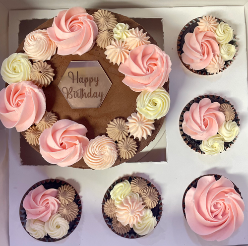 Mini cake/cupcake combo | Ana Banana Chocolate