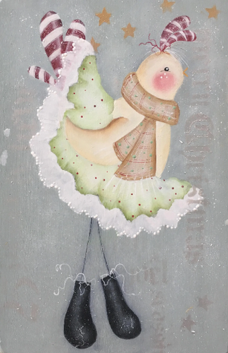 Christmas Chickadee | Deb Paints Whimsy