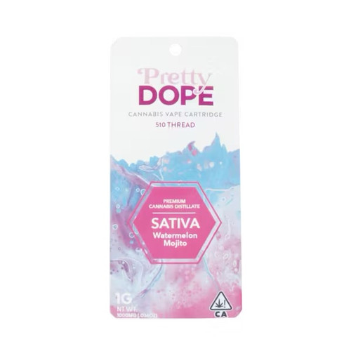 Pretty Dope | Watermelon Mojito | Distillate Cartridge | 1g | Family ...
