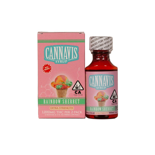 Cannavis | Rainbow Sherbet Extra Strength Syrup 1000MG | 2PK | Family ...
