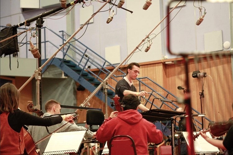 Conducting debut at Abbey Road Studios