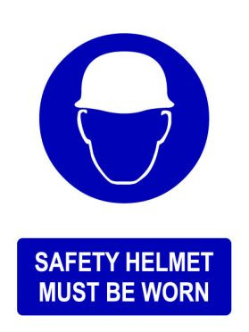 ARC Safety Signage - Safety Helmet must be worn sign | ARC GROUP ASIA