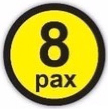 ARC Maximum Passenger Capacity Sticker Decal | ARC GROUP ASIA