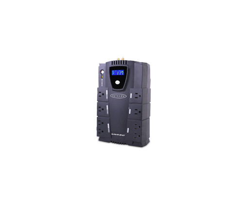 Episode® Surge Stand Alone 450W UPS with RJ45/RJ11 and RG6 - 8 Outlets ...