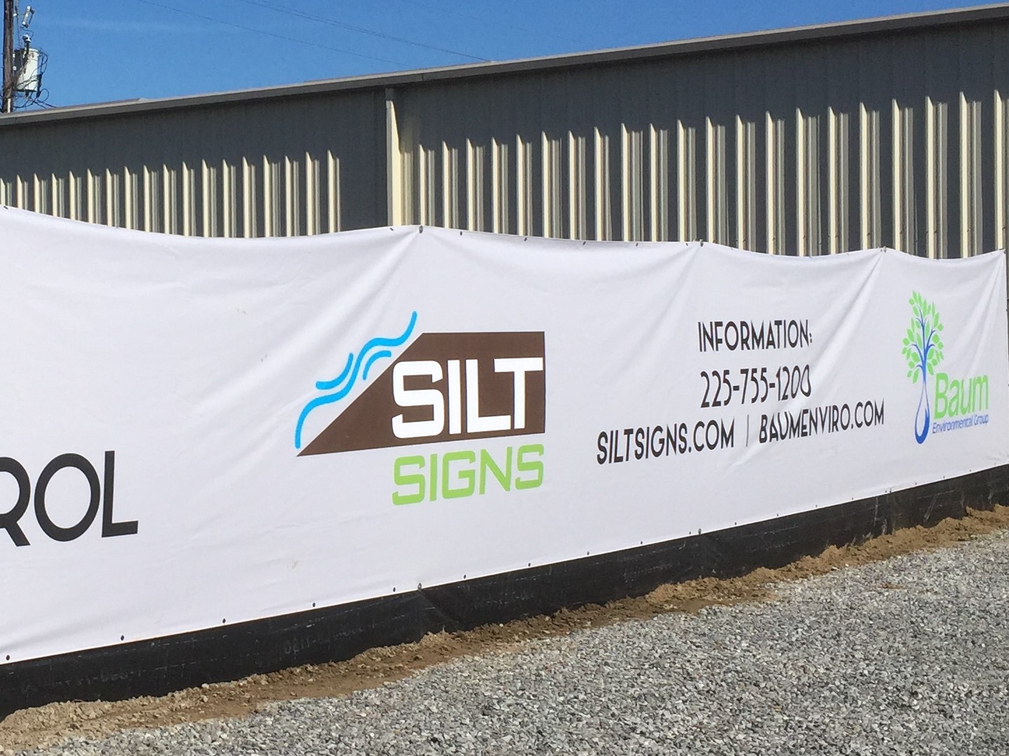 Silt Signs | Silt Fence Advertising