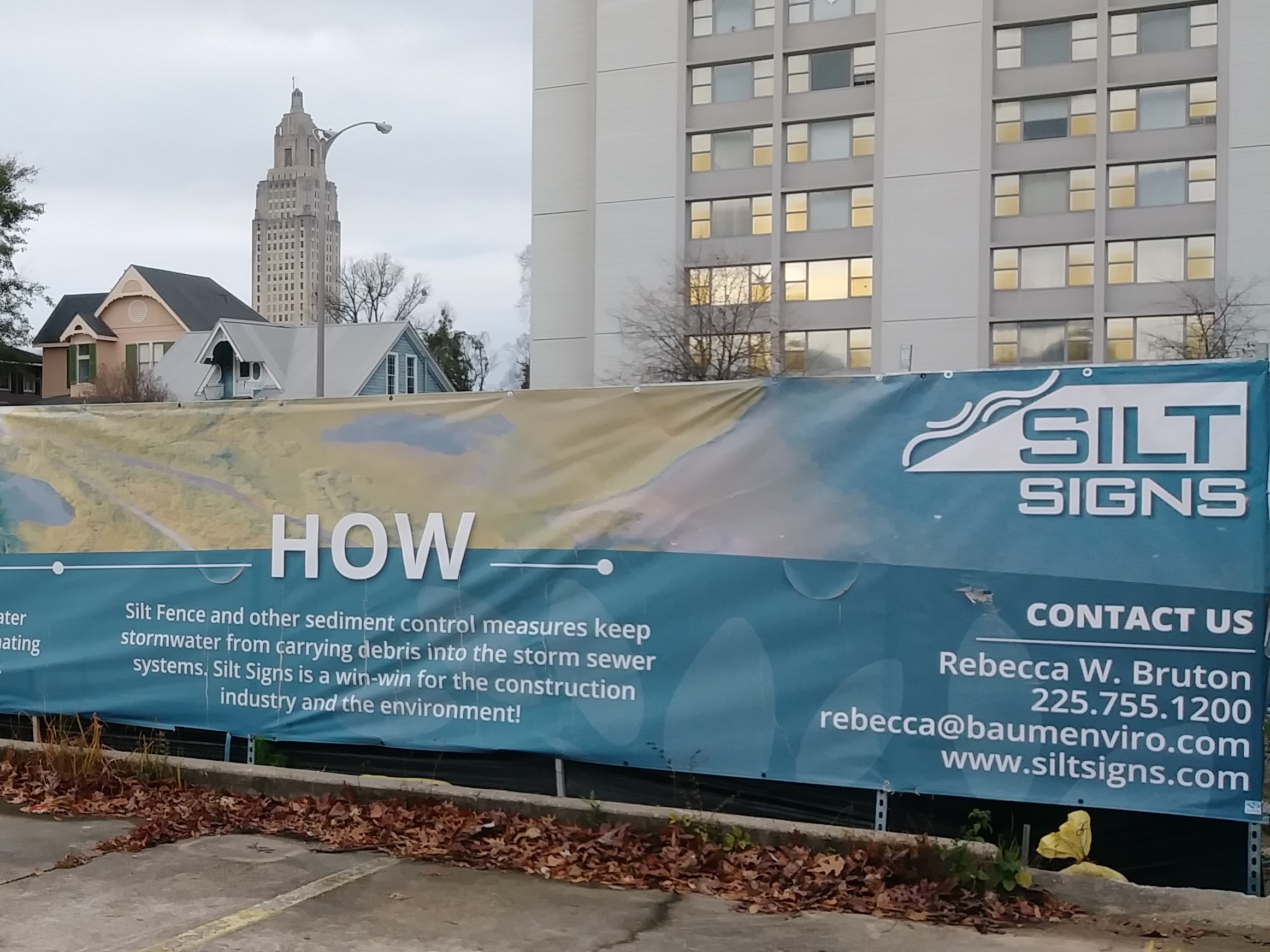 Silt Signs | Silt Fence Advertising