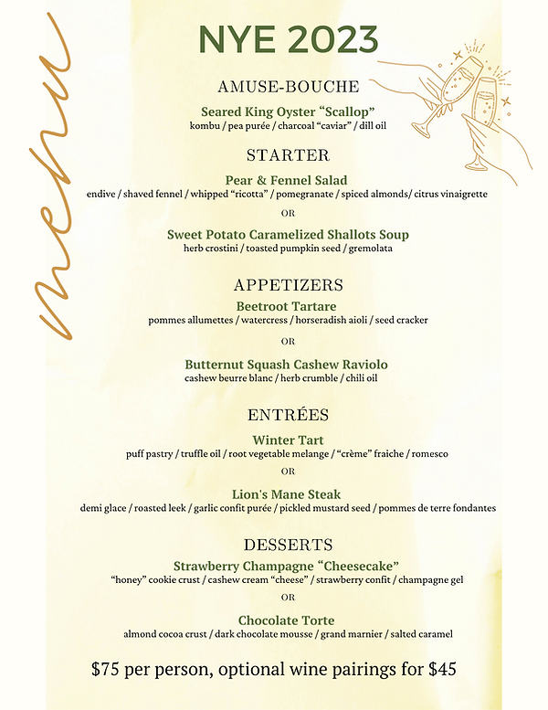 NYE 2023 | Astoria Bistro