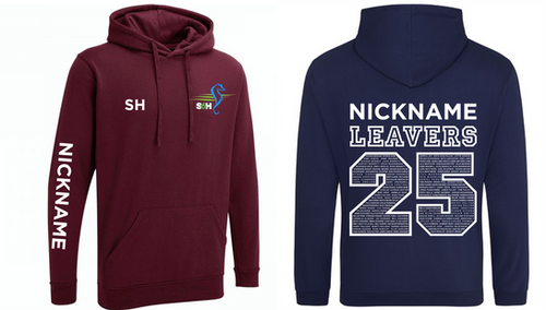Optional Extra Back Nickname | Leaverswear.com