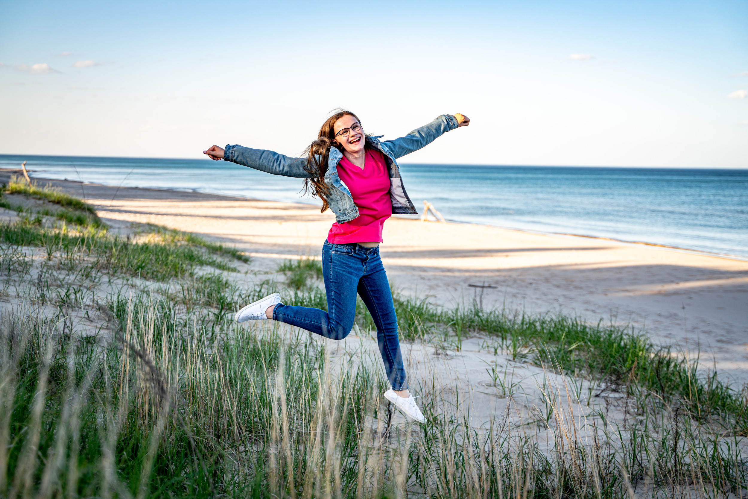 Emily Senior Photos - Vibrant Summer session at Kohler Andrae State ...