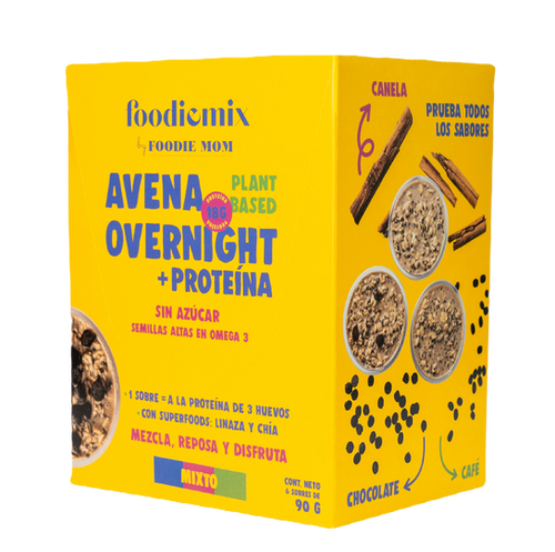 Avena Overnight + Proteína | Foodiemix