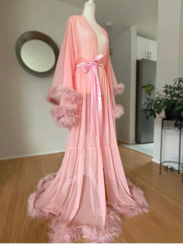 Dusty Pink Boudoir Robe | Vixen Robes
