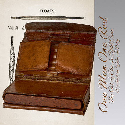 Antique fishing float angler's wallet. Rich dark leather. | Onemanonerod