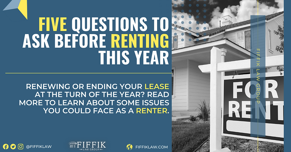 Five Questions to Ask Before Renting This Year