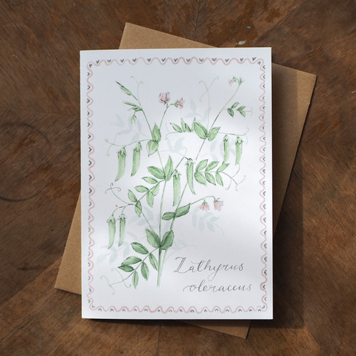 Pea Greeting Card | ailsarosedesigns