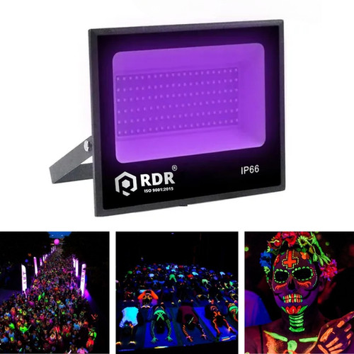 Blacklight(UV Light) for Halloween decorations, glow party UV light Floodlight | RDR Store
