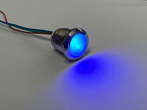 16mm BLUE & YELLOW Dual Led Indicator light ABS Body 12v DC | RDR Store
