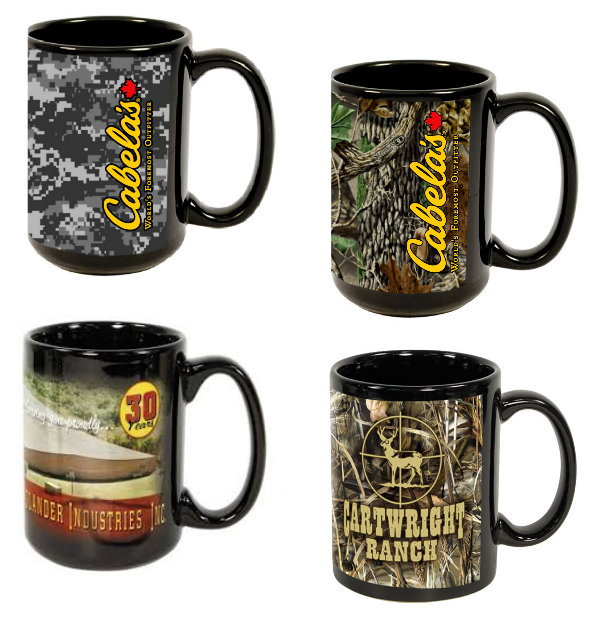 15 oz Black Sublimation Mug